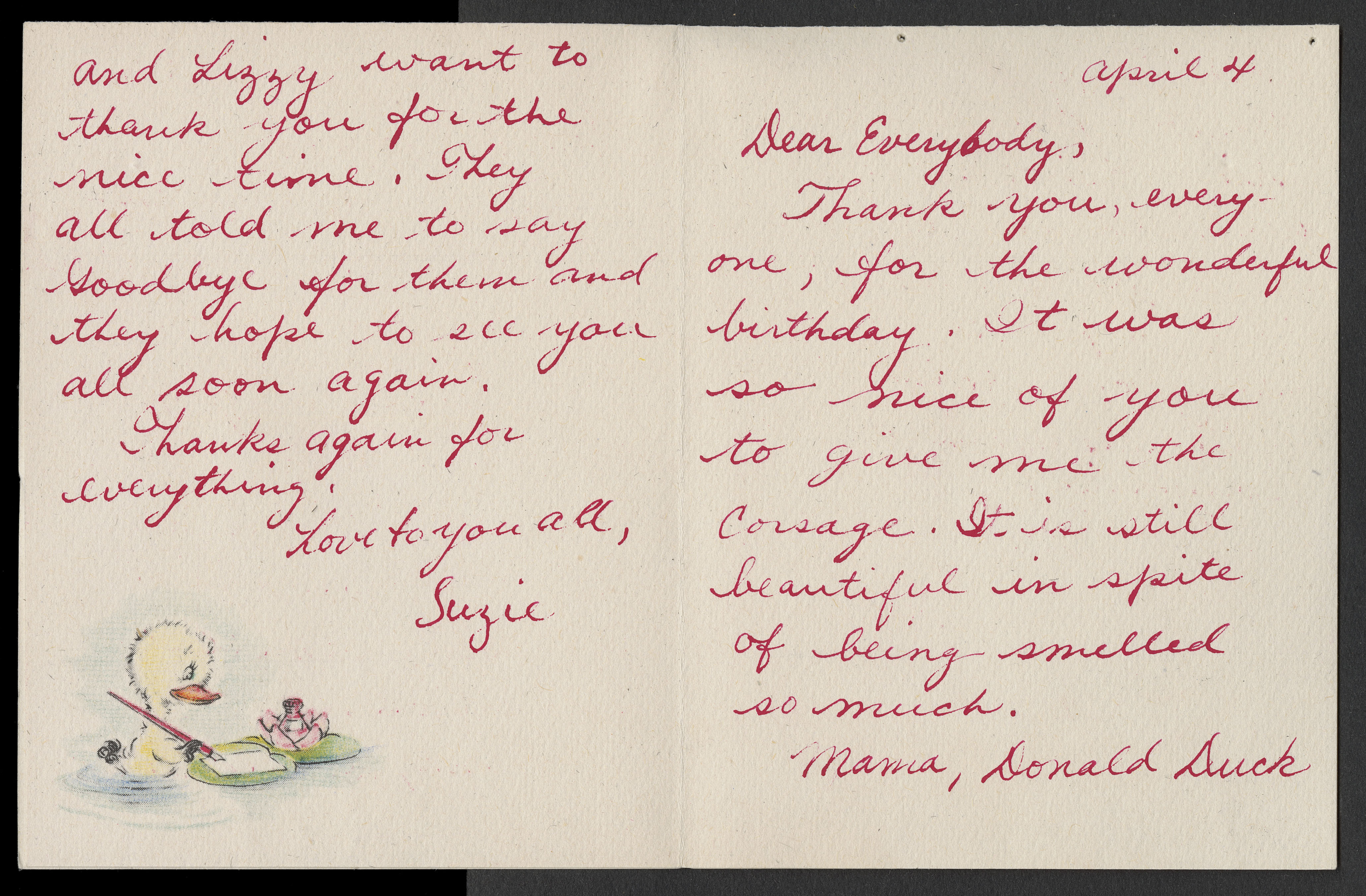Suzanne Kay Menzel '48 - scrapbook, 1944-1950/later additions