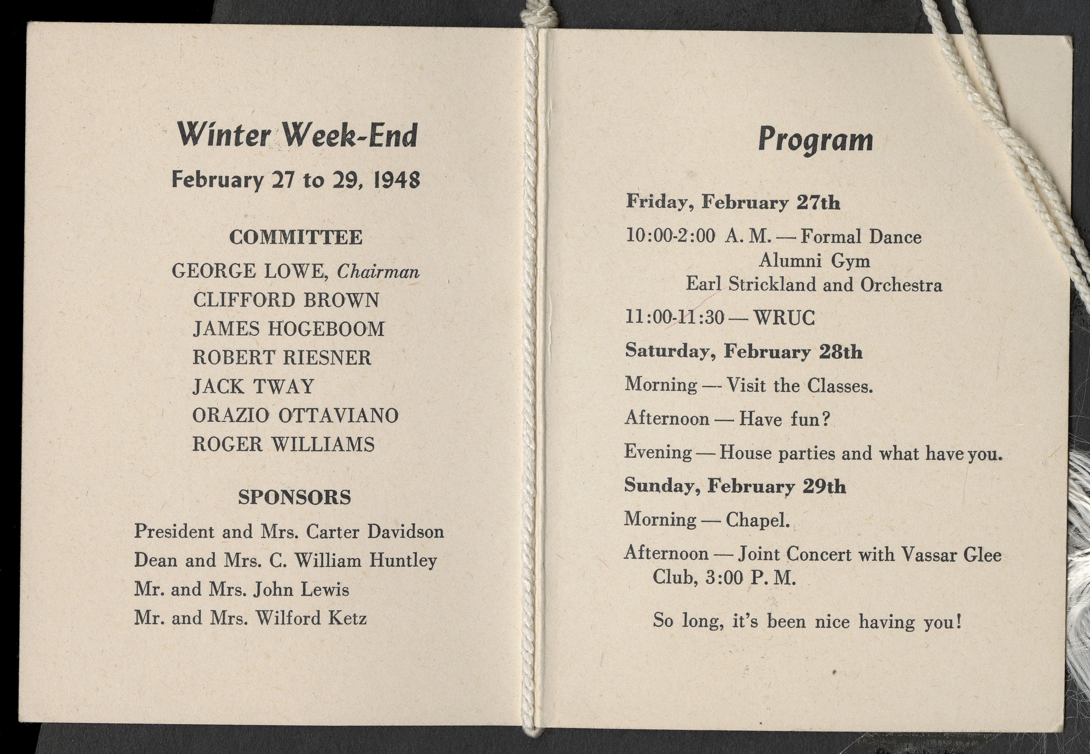 Suzanne Kay Menzel '48 - scrapbook, 1944-1950/later additions