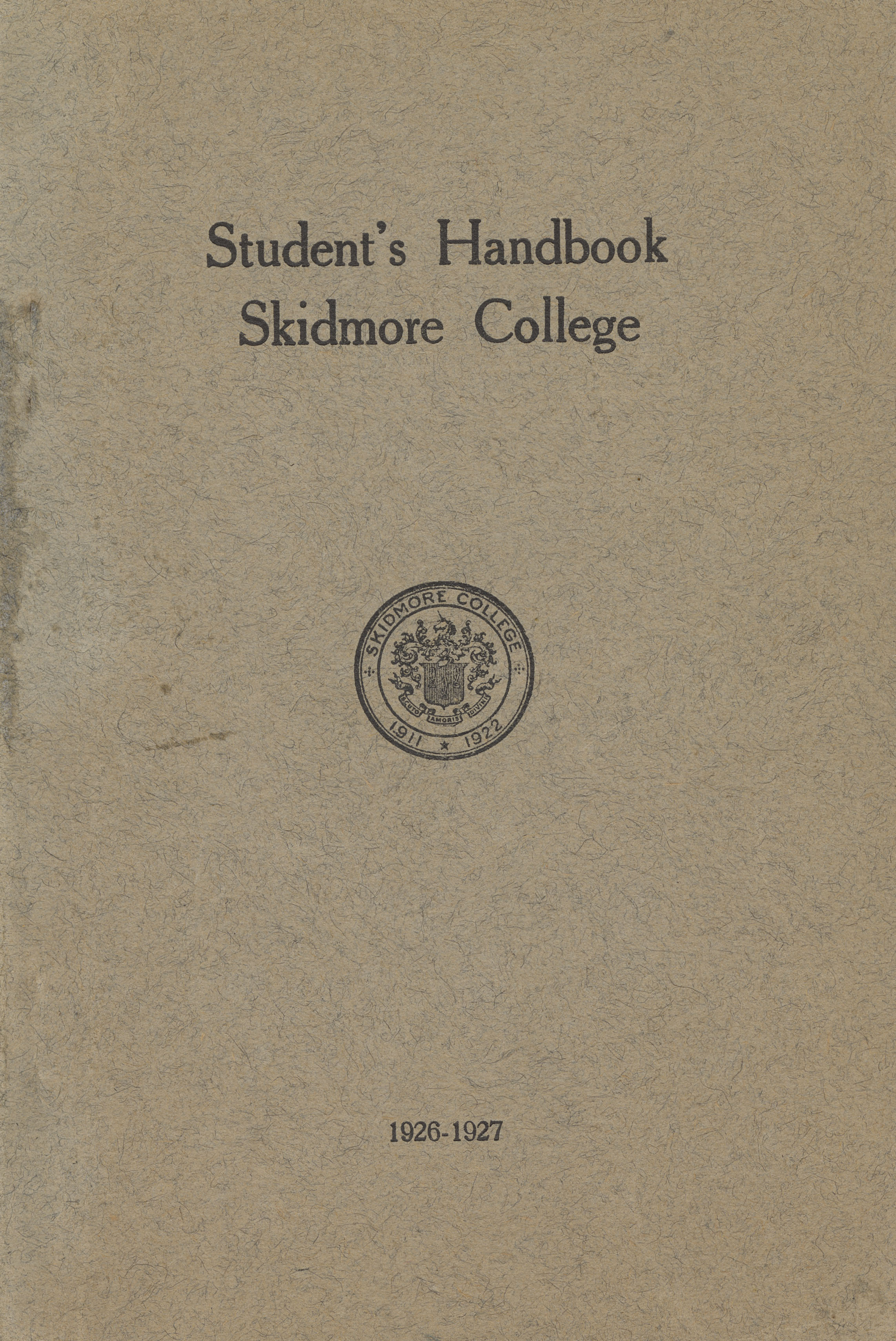 Students' Handbook, 1926-1927