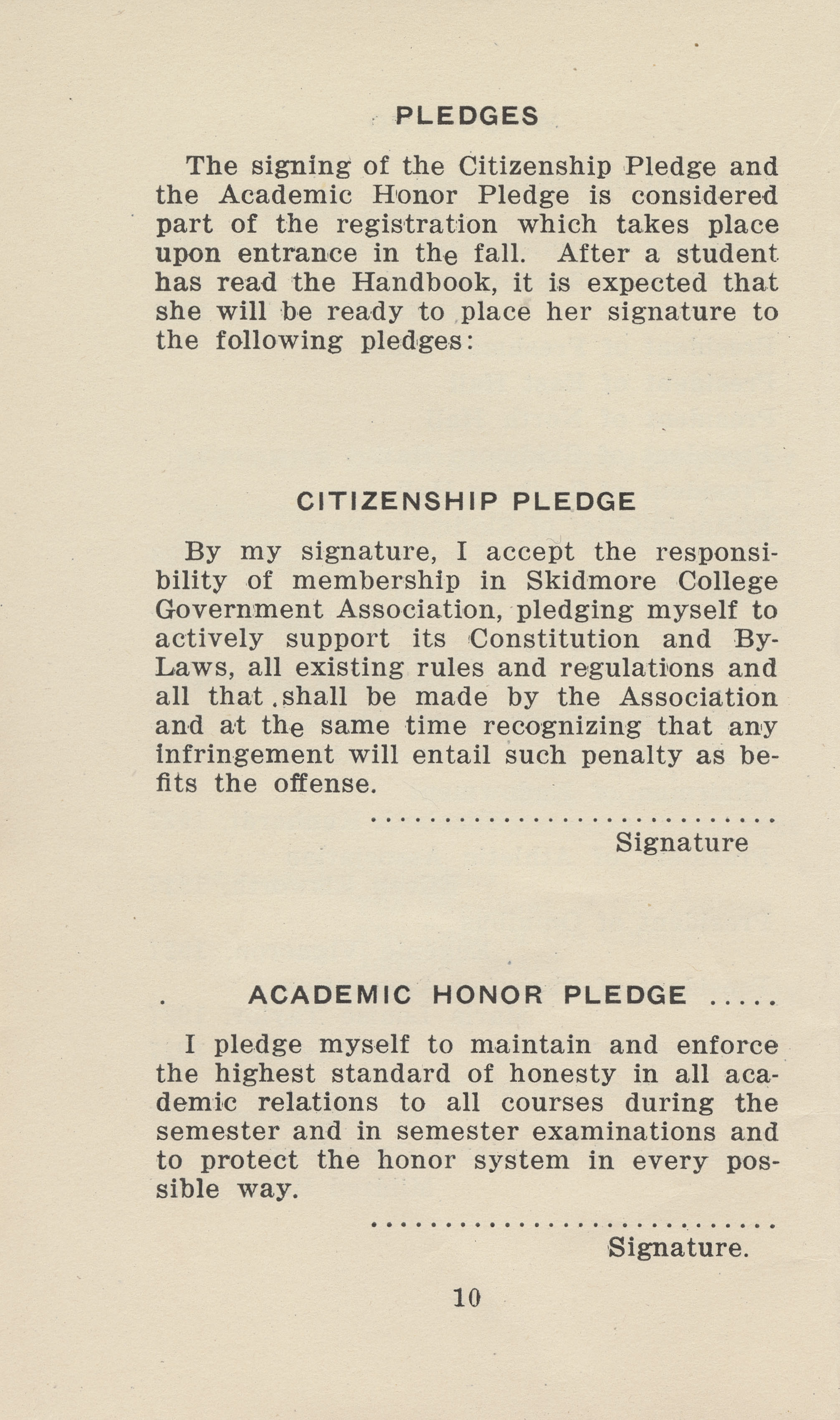 Students' Handbook, 1926-1927